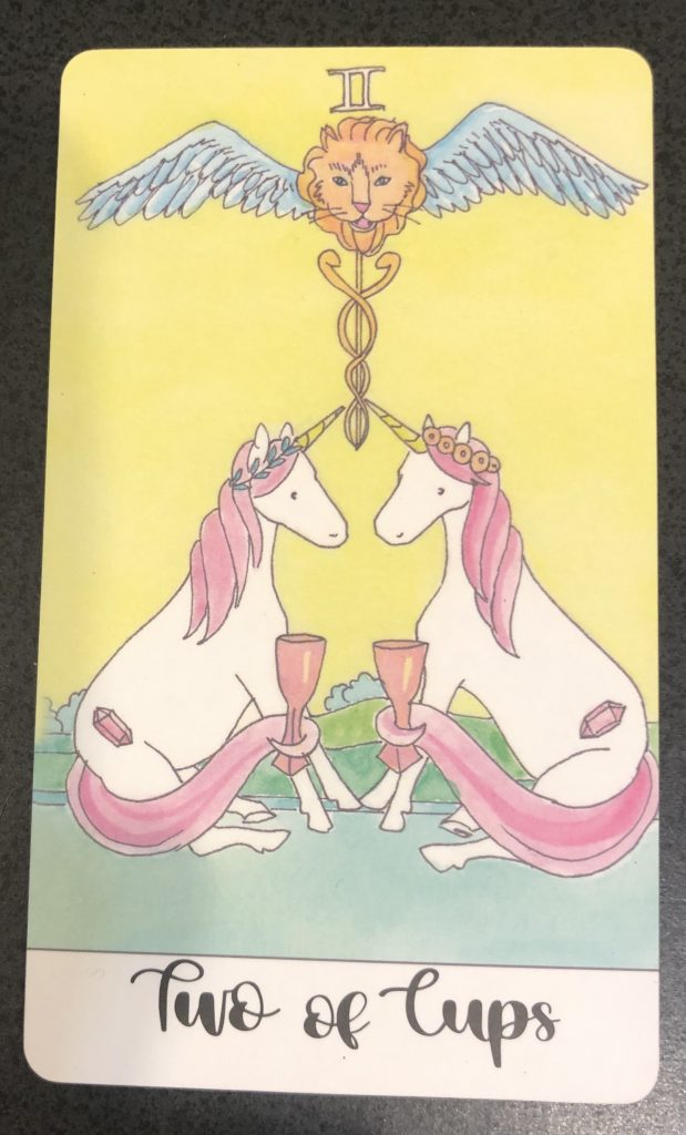 2 of cups -unicorn – Untangling Tarot